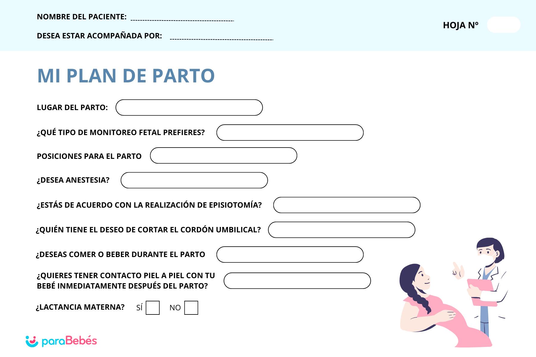 Plan de parto: qué es, para qué sirve y cómo realizarlo