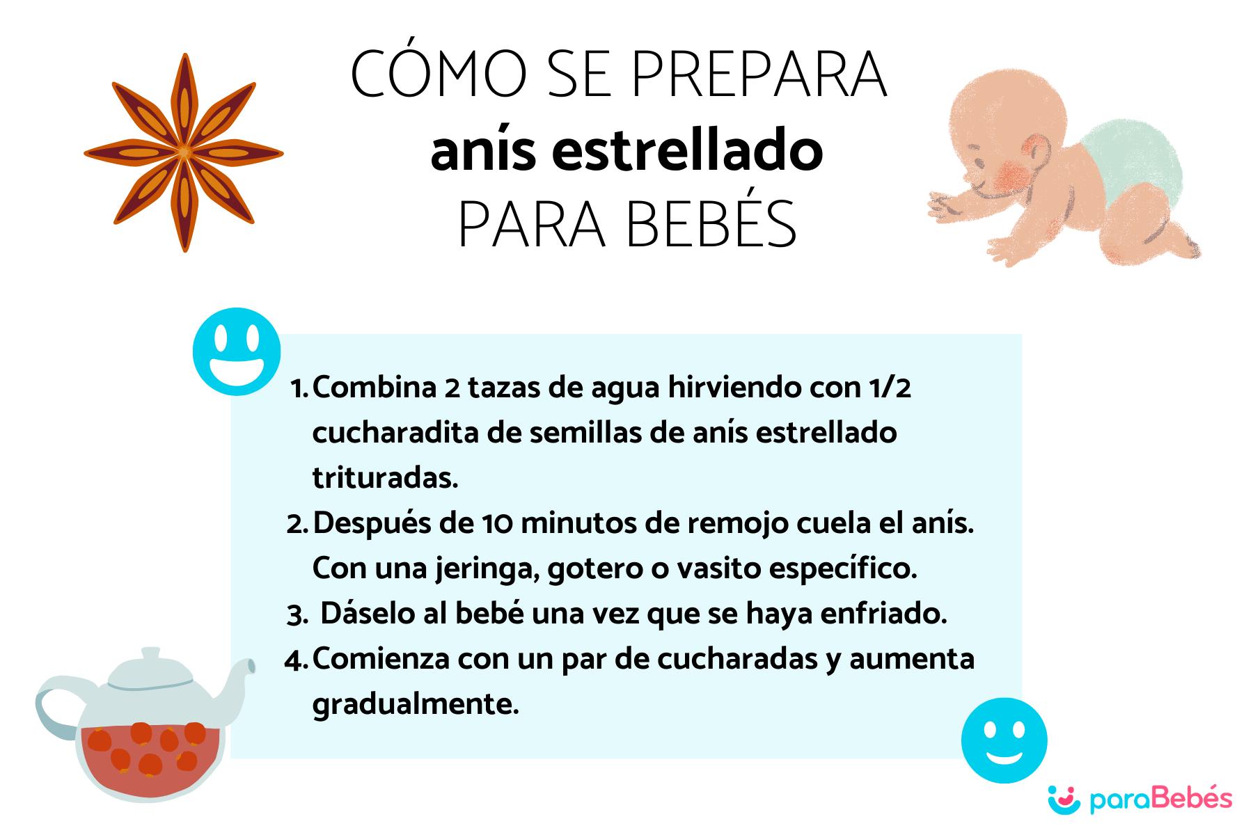 Cómo se prepara el anís estrellado para bebés