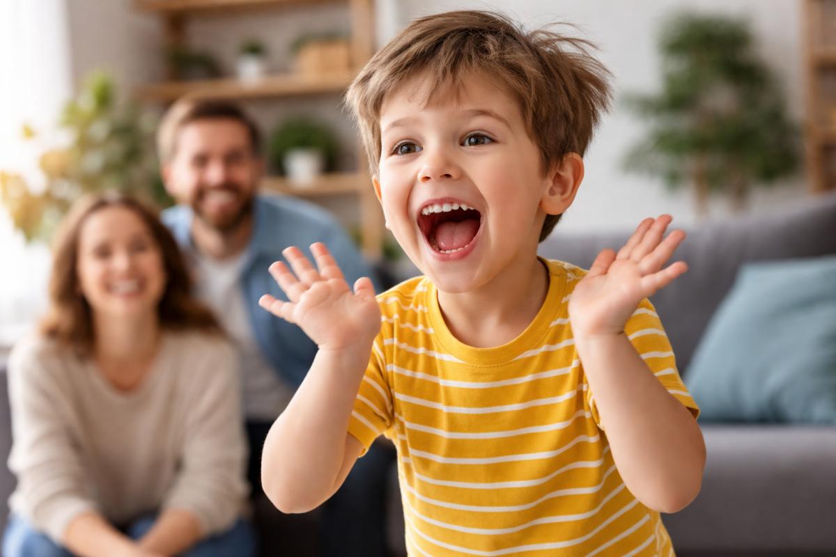 ¿Si mi hijo aletea cuando se emociona, es autista? - ¡No!