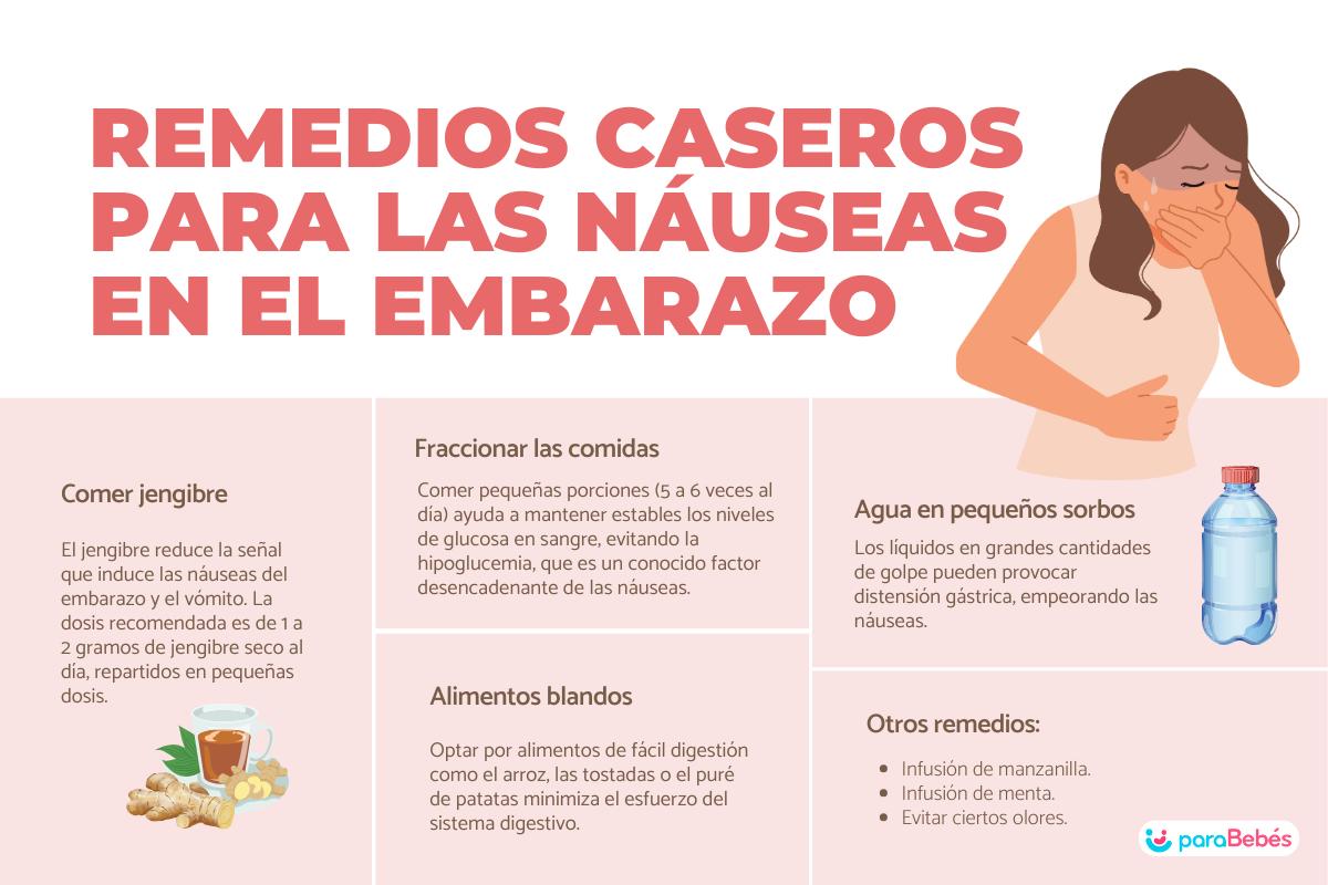 10 Remedios caseros para las náuseas en el embarazo