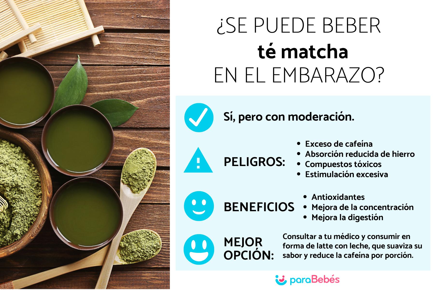 ¿Puedo tomar té matcha en el embarazo?