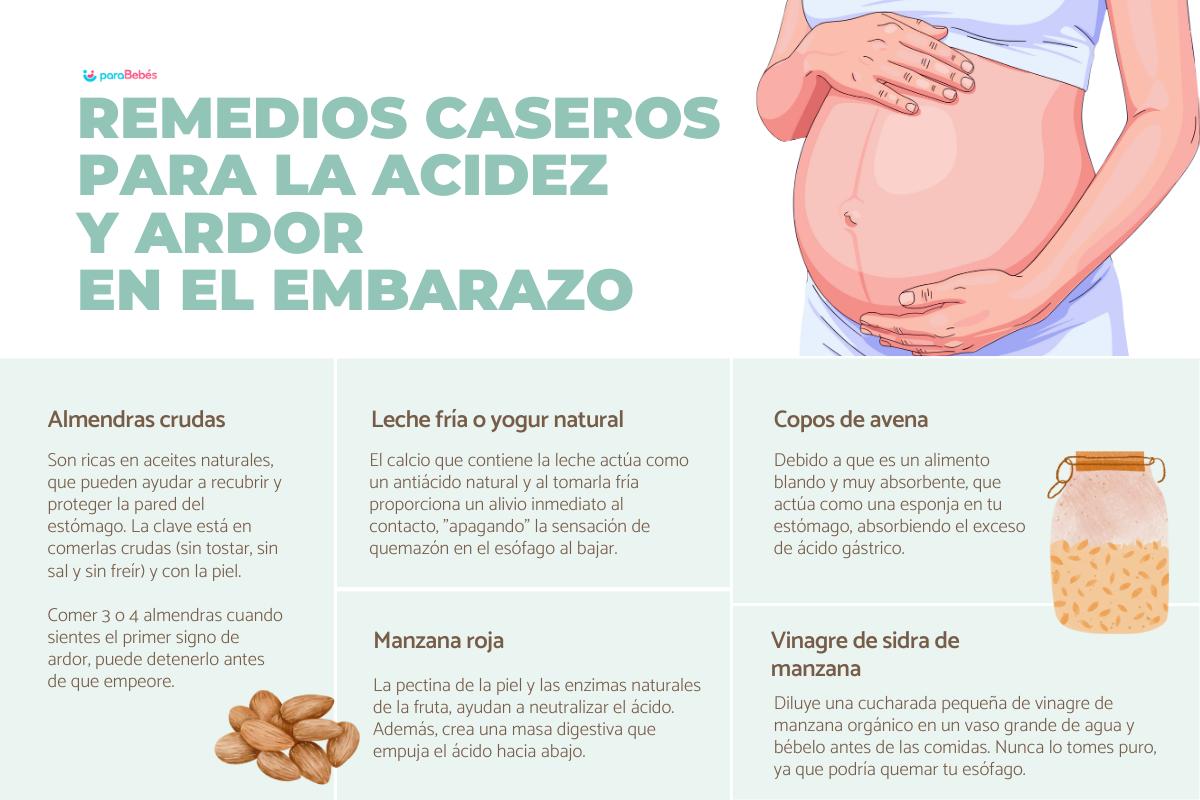 10 Remedios caseros para la acidez y ardores en el embarazo