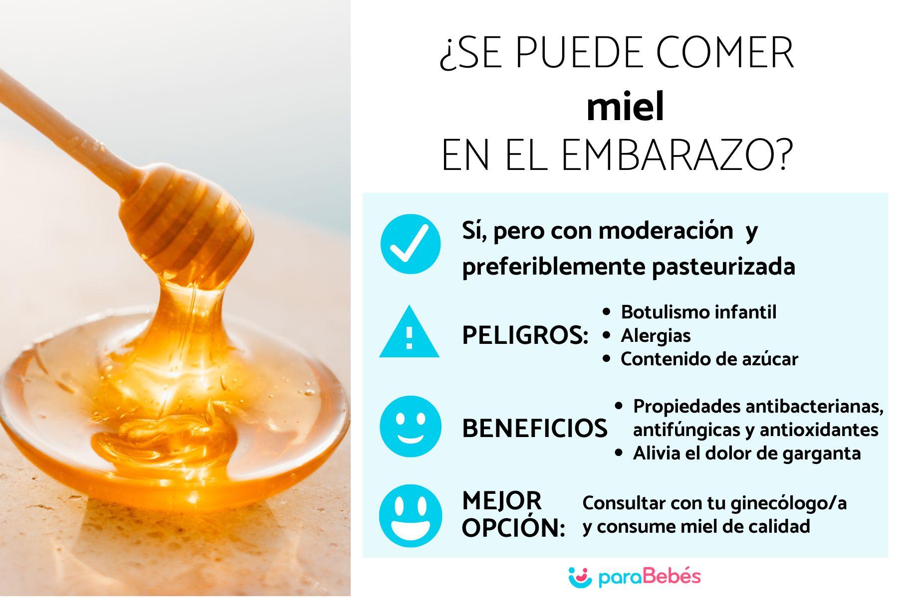 ¿Se puede tomar miel en el embarazo? - Beneficios, riesgos y ...