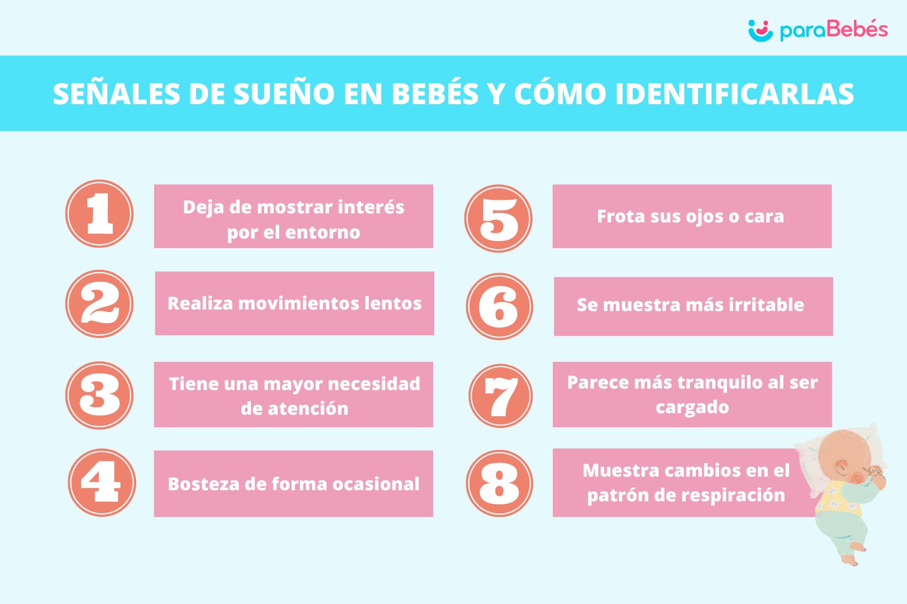 8 Señales de sueño en bebés y cómo identificarlas