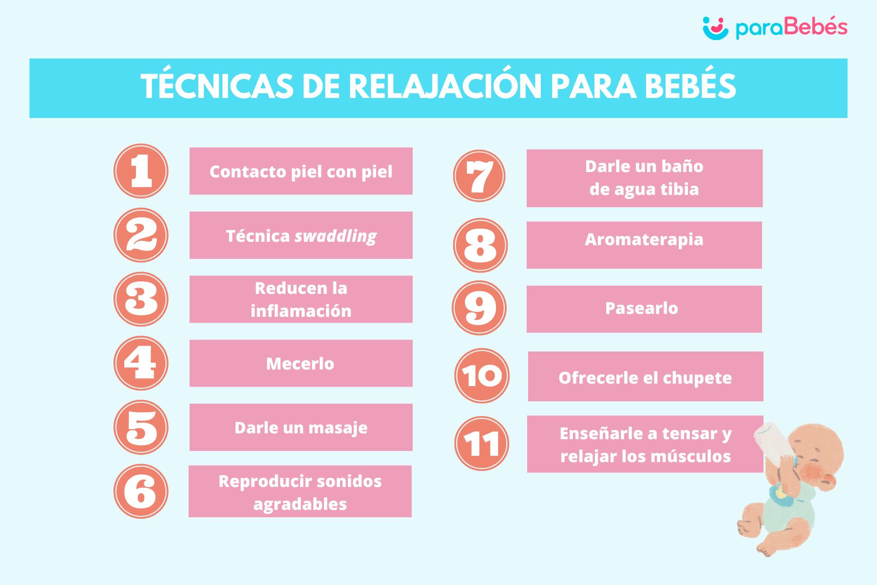 11 Técnicas de relajación para bebés