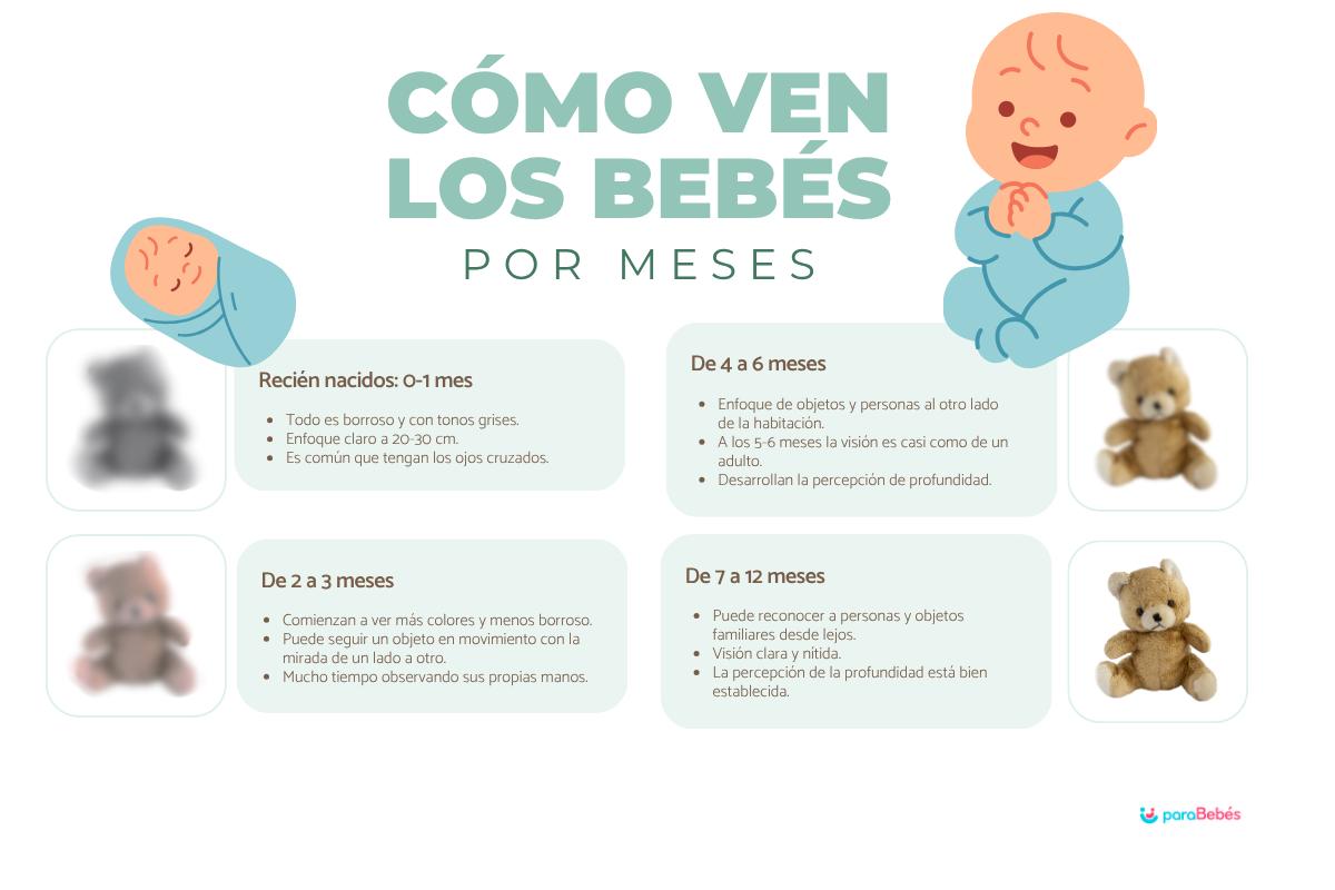 ¿Cómo ven los bebés por meses? - Guía