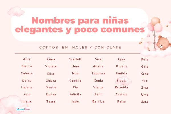 250 Nombres de niña elegantes: cortos y poco comunes