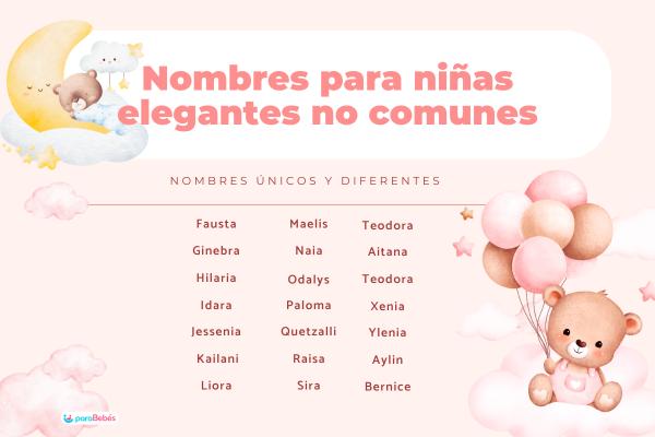 250 Nombres De Niña Elegantes Cortos Y Poco Comunes