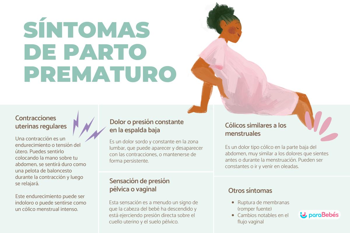 8 Síntomas de parto prematuro - Guía completa