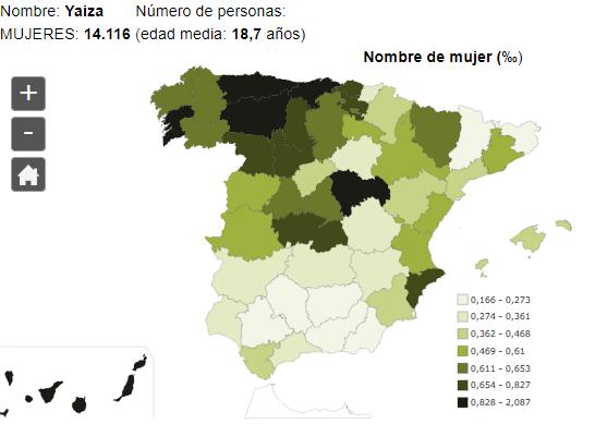 Significado del nombre YAIZA - Origen, personalidad, popularidad